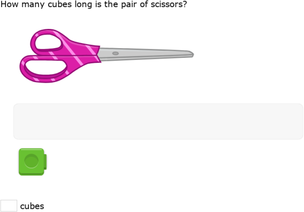IXL - Build cube models to measure length (Senior infants maths practice)