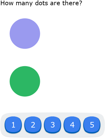IXL - Count dots - up to 5 (Junior infants maths practice)