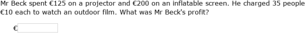 IXL - Calculate profit: word problems (4th class maths practice)