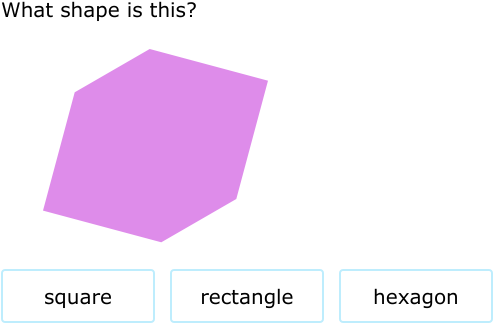 IXL - Name the two-dimensional shape (1st class maths practice)