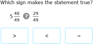 IXL - Compare and order rational numbers (3rd year maths practice)