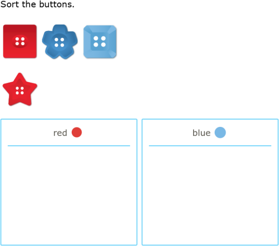 IXL - Classify and sort by colour (Senior infants maths practice)
