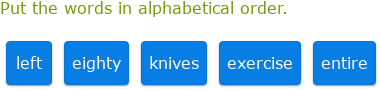 IXL - Order alphabetically based on the first two letters (3rd class ...