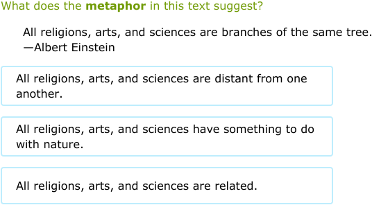 IXL - Interpret figures of speech (6th class English practice)