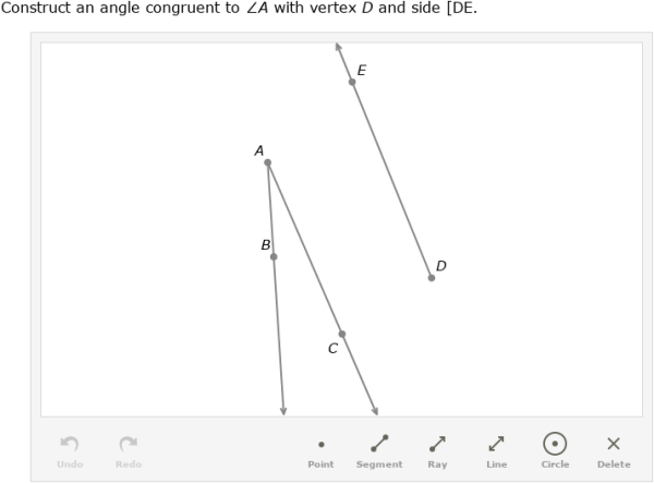 IXL - Construct a congruent angle (5th year maths practice)
