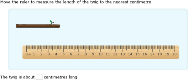 IXL - Measure using a ruler (4th class maths practice)