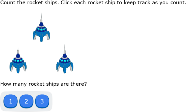 IXL - Learn to count to 3 (Senior infants maths practice)