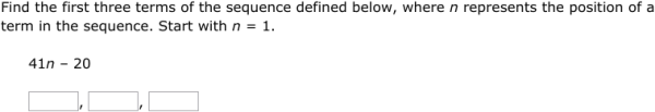 IXL - Evaluate variable expressions for number sequences (1st year maths practice)