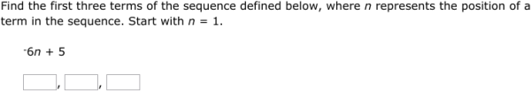 IXL - Evaluate variable expressions for number sequences (Transition year maths practice)