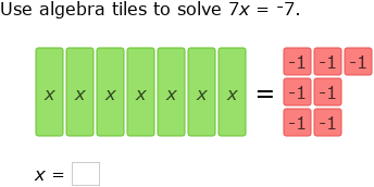 IXL - Model and solve equations using algebra tiles (Transition year ...