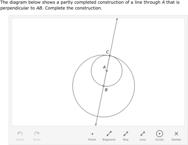IXL - Construct a perpendicular line (3rd year maths practice)
