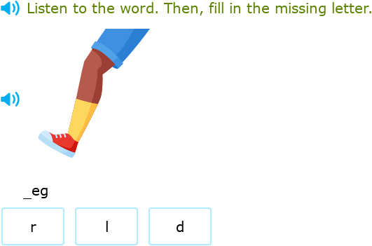 IXL - Complete the short e word (1st class English practice)