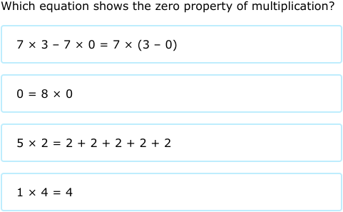 IXL - Properties of multiplication (3rd class maths practice)