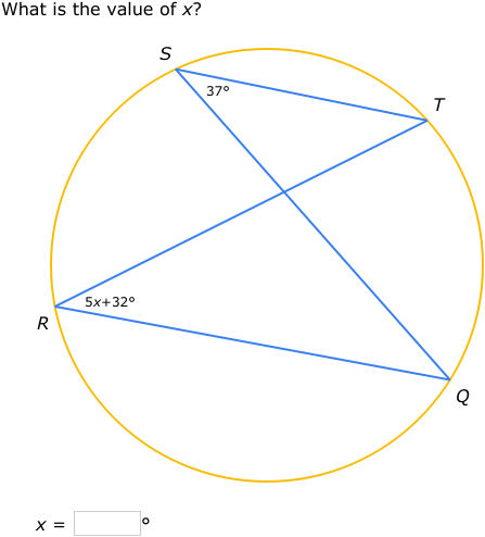 IXL - Inscribed angles (5th year maths practice)