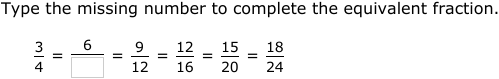 IXL - Patterns of equivalent fractions (4th class maths practice)