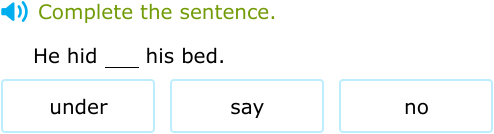 IXL - Complete the sentence with the correct sight word (1st class ...
