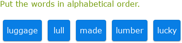 IXL - Order alphabetically based on the first three letters (4th class ...