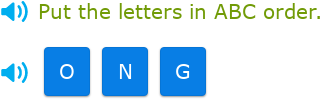 IXL - Put the letters in ABC order (Senior infants English practice)