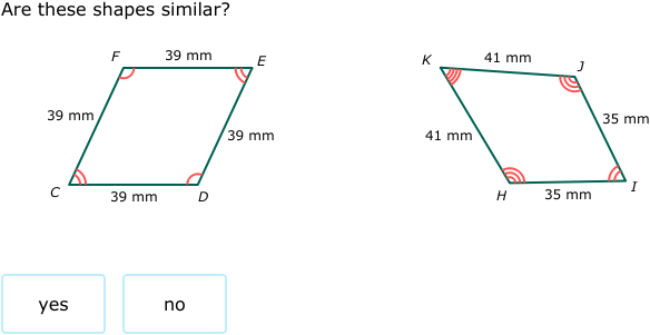 IXL - Identify similar figures (5th year maths practice)