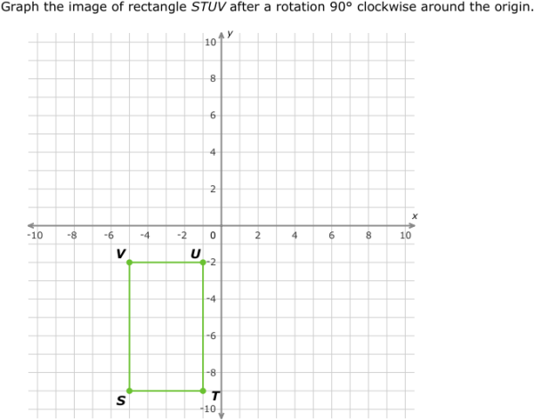 IXL - Rotations: graph the image (6th class maths practice)