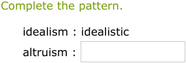 IXL - Word pattern analogies (3rd year English practice)