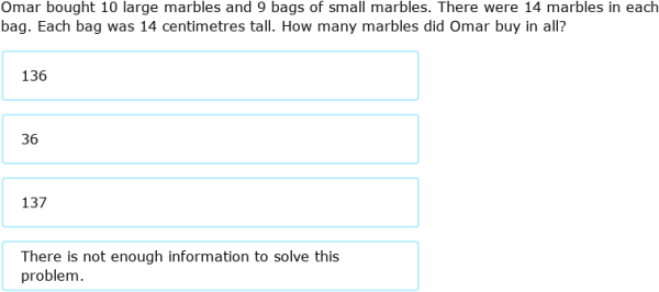 IXL - Word problems with extra or missing information (6th class maths ...