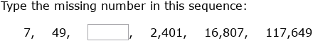 IXL - Complete a geometric number pattern (3rd class maths practice)