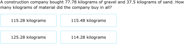 IXL - Add and subtract decimals: word problems (6th class maths practice)