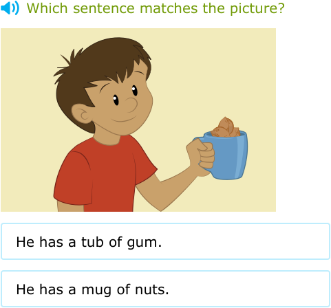 IXL - Choose the short u sentence that matches the picture (Senior ...