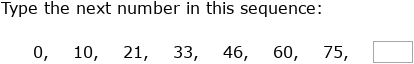 IXL - Complete an increasing number pattern (4th class maths practice)