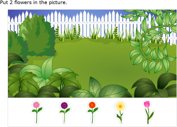 IXL - Count out stickers - up to 3 (Junior infants maths practice)