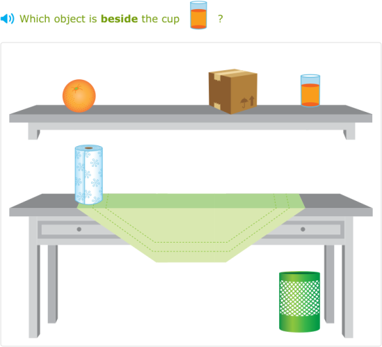 IXL - Next to and beside (Junior infants English practice)