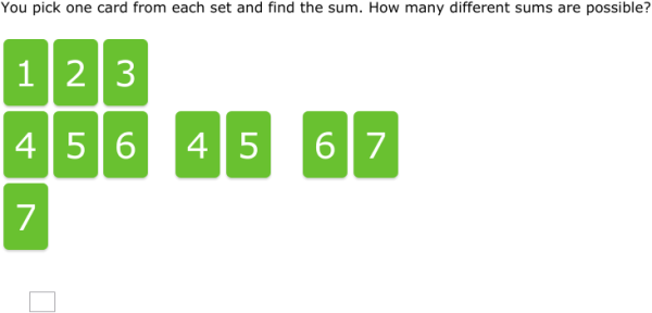 IXL - Compound events: find the number of outcomes (2nd year maths practice)