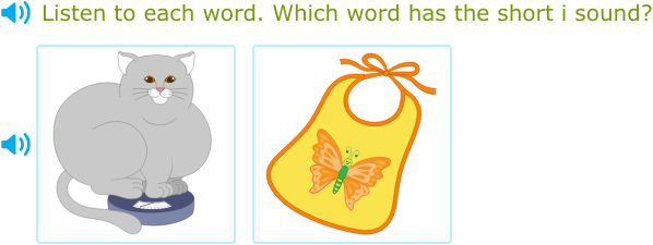 IXL - Find the short i word (Senior infants English practice)