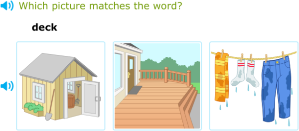 IXL - Choose the picture that matches the short e word (1st class ...