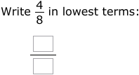 IXL - Write fractions in lowest terms (3rd class maths practice)