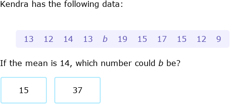 IXL - Mean, median, mode and range: find the missing number (1st year ...
