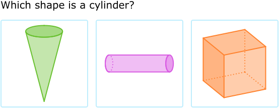 IXL - Cylinders (Senior infants maths practice)