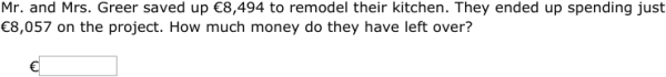 IXL - Add and subtract money: word problems (5th class maths practice)