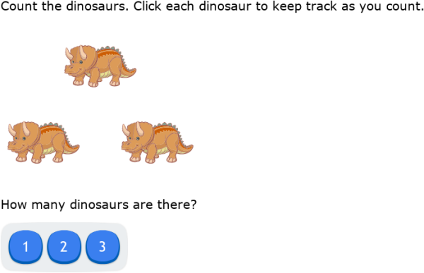 IXL - Learn to count to 3 (Senior infants maths practice)
