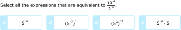 IXL - Identify equivalent expressions involving exponents (Transition ...