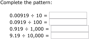 IXL - Decimal division patterns over increasing place values (4th class ...