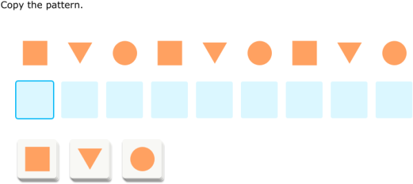 IXL - Repeating patterns (2nd class maths practice)