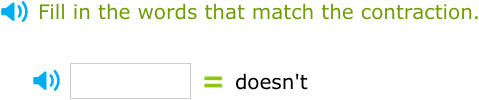 IXL - Form contractions with 'not' (1st class English practice)