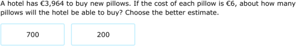 IXL - Estimate quotients: word problems (5th class maths practice)