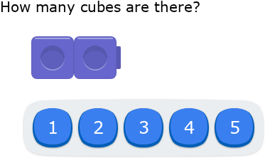 IXL - Count cubes - up to 5 (Junior infants maths practice)