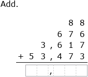 IXL - Add three or more numbers up to five digits (4th class maths ...