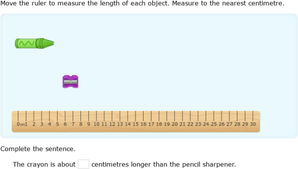 IXL - Measure to compare length (2nd class maths practice)