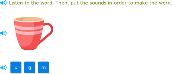 Ixl Put The Sounds In Order Senior Infants English Practice