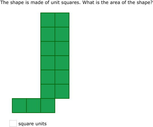IXL - Find the area of figures made of unit squares (3rd class maths ...